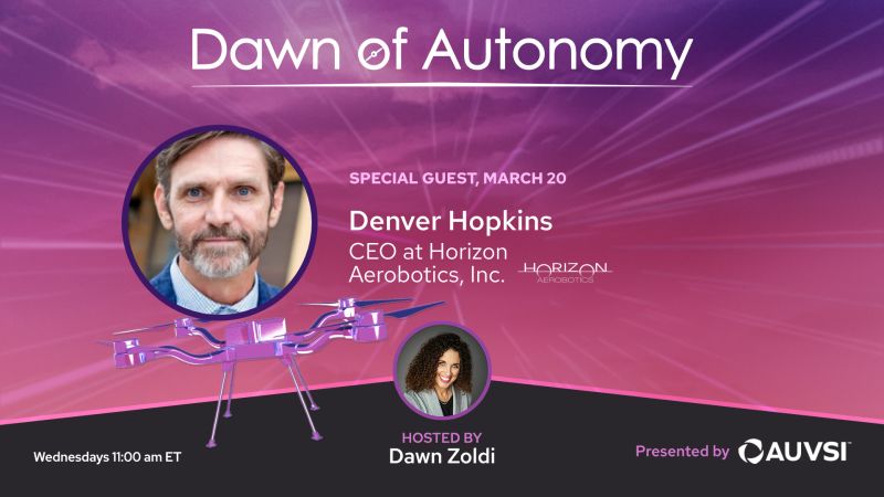 Dawn of Autonomy podcast hosts Horizon Aerobotics CEO Denver Hopkins
